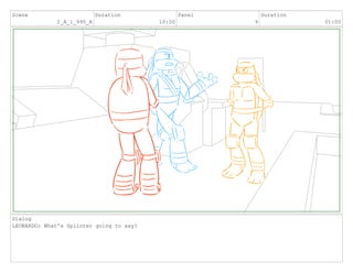 TMNT Storyboard Test (Class Assignment) | PDF