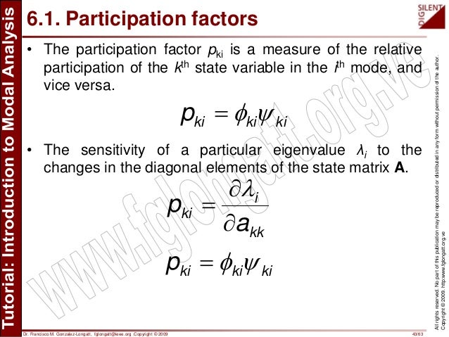 Example Modal Analysis Using Digsilent Powerfactory