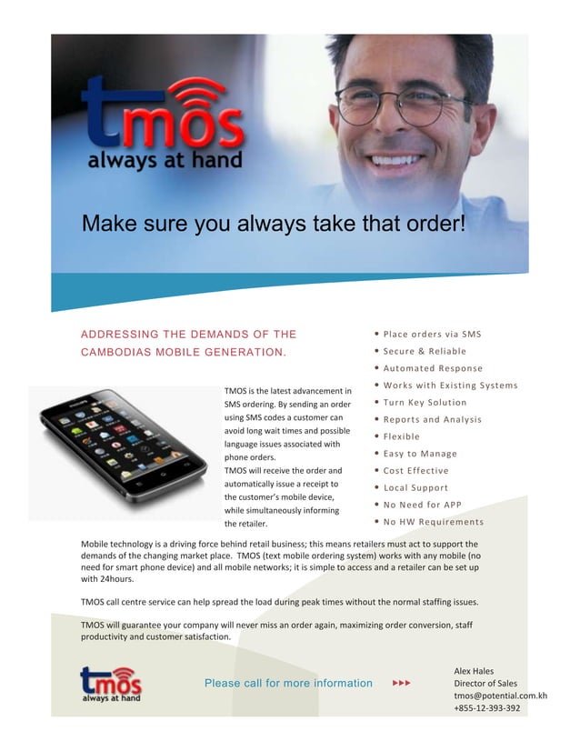 Tmos flyer | DOCX | Technology & Computing