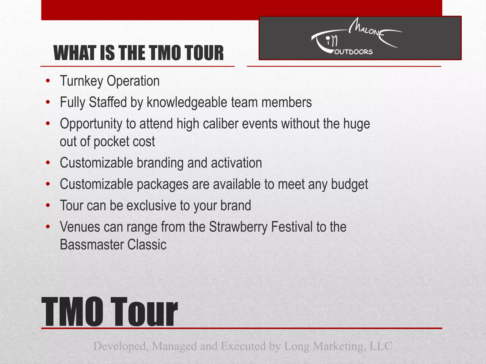 Tmo tour activation opportunities | PDF | Marketing and Advertising ...