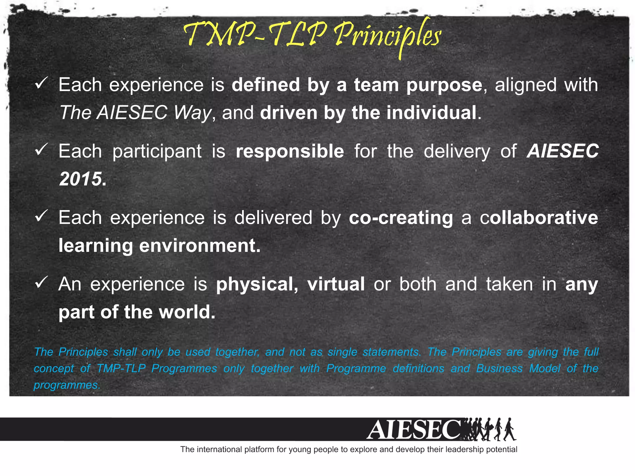 TMP TLP principles 2011 | PDF