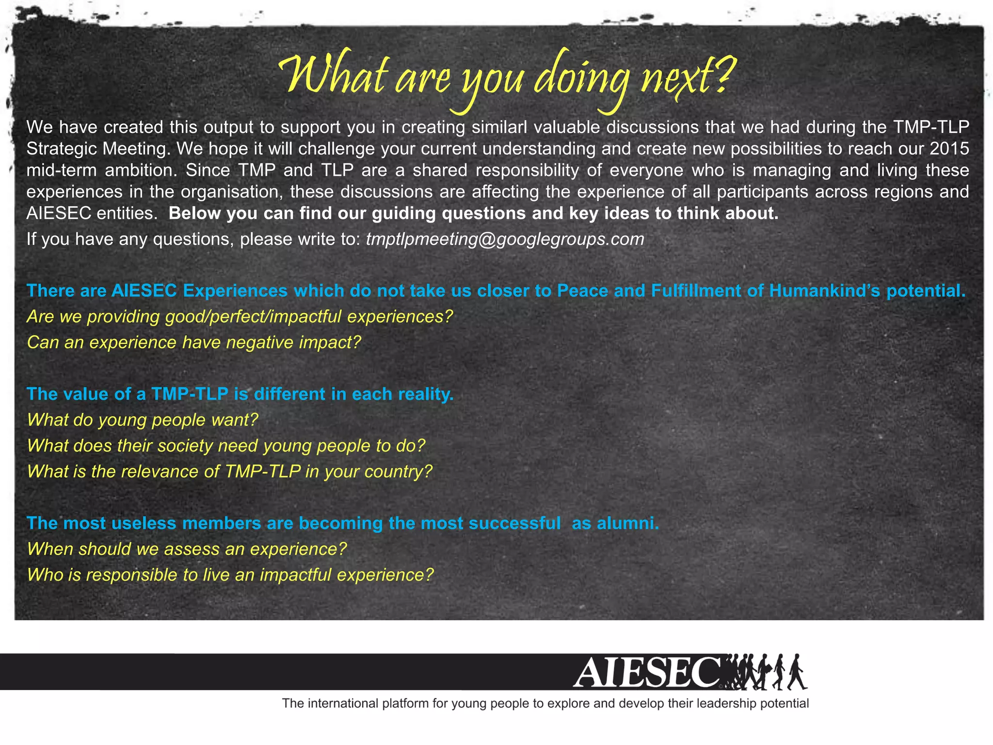 TMP TLP principles 2011 | PDF