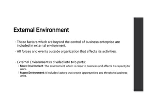 External Environment External Environment | PPT
