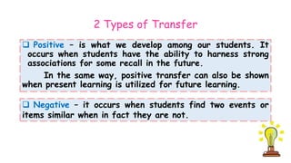 Transfer of Learning | PPTX