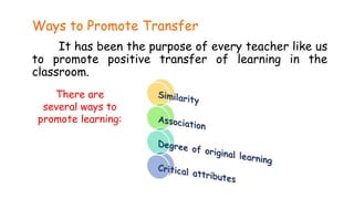 Transfer of Learning | PPTX