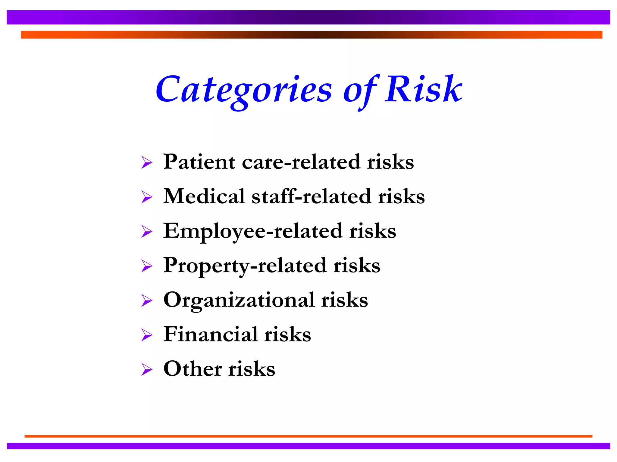 Effective risk management in healthcare practice- | PPTX