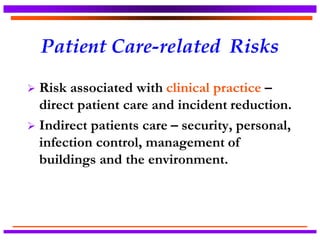 Effective risk management in healthcare practice- | PPTX
