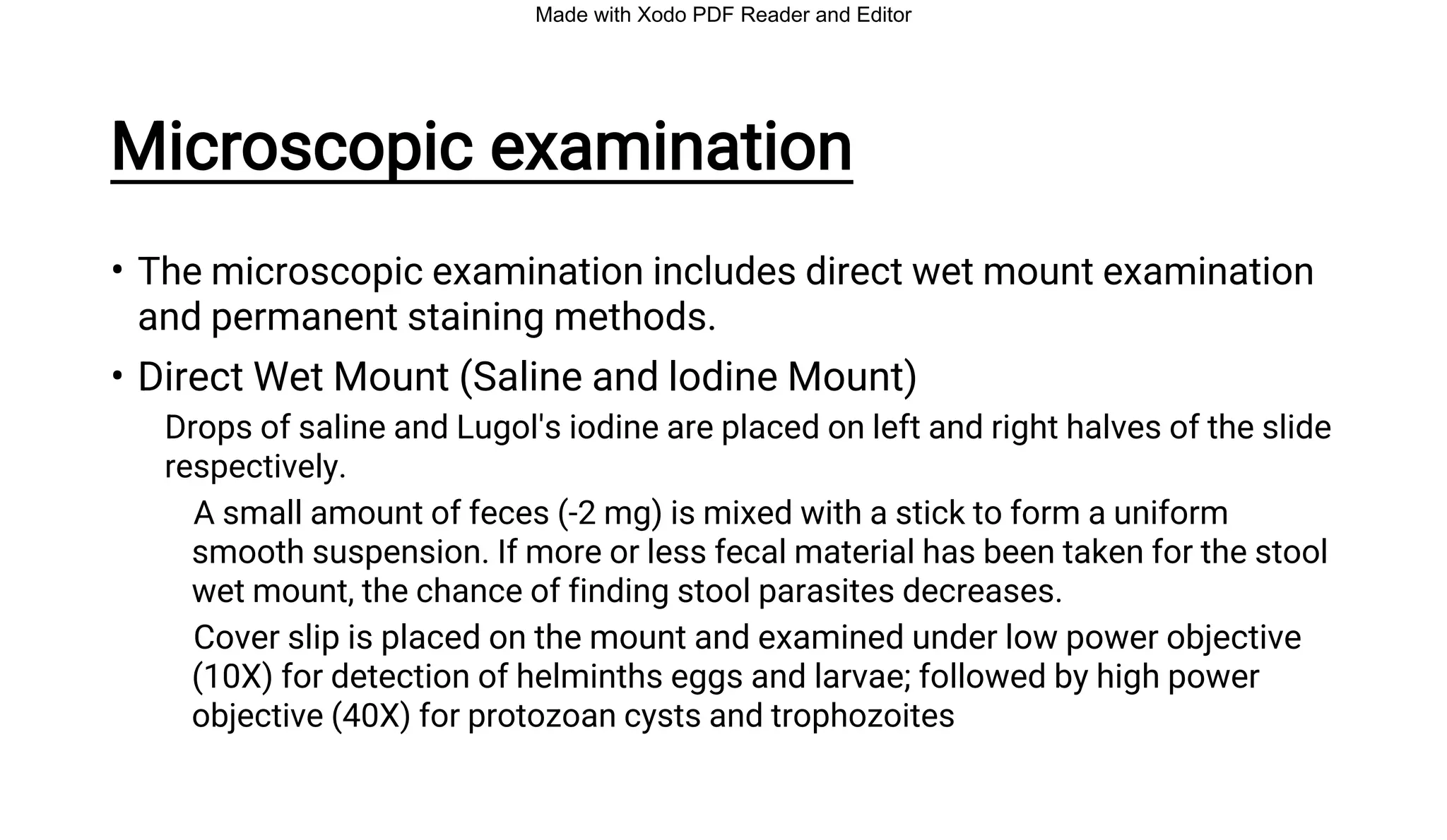 Lab diagnosis of parasite play important role in establishment the ...