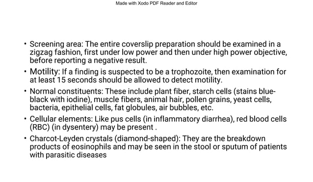 Lab diagnosis of parasite play important role in establishment the ...