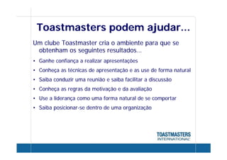 Presentation of Toastmasters | PDF