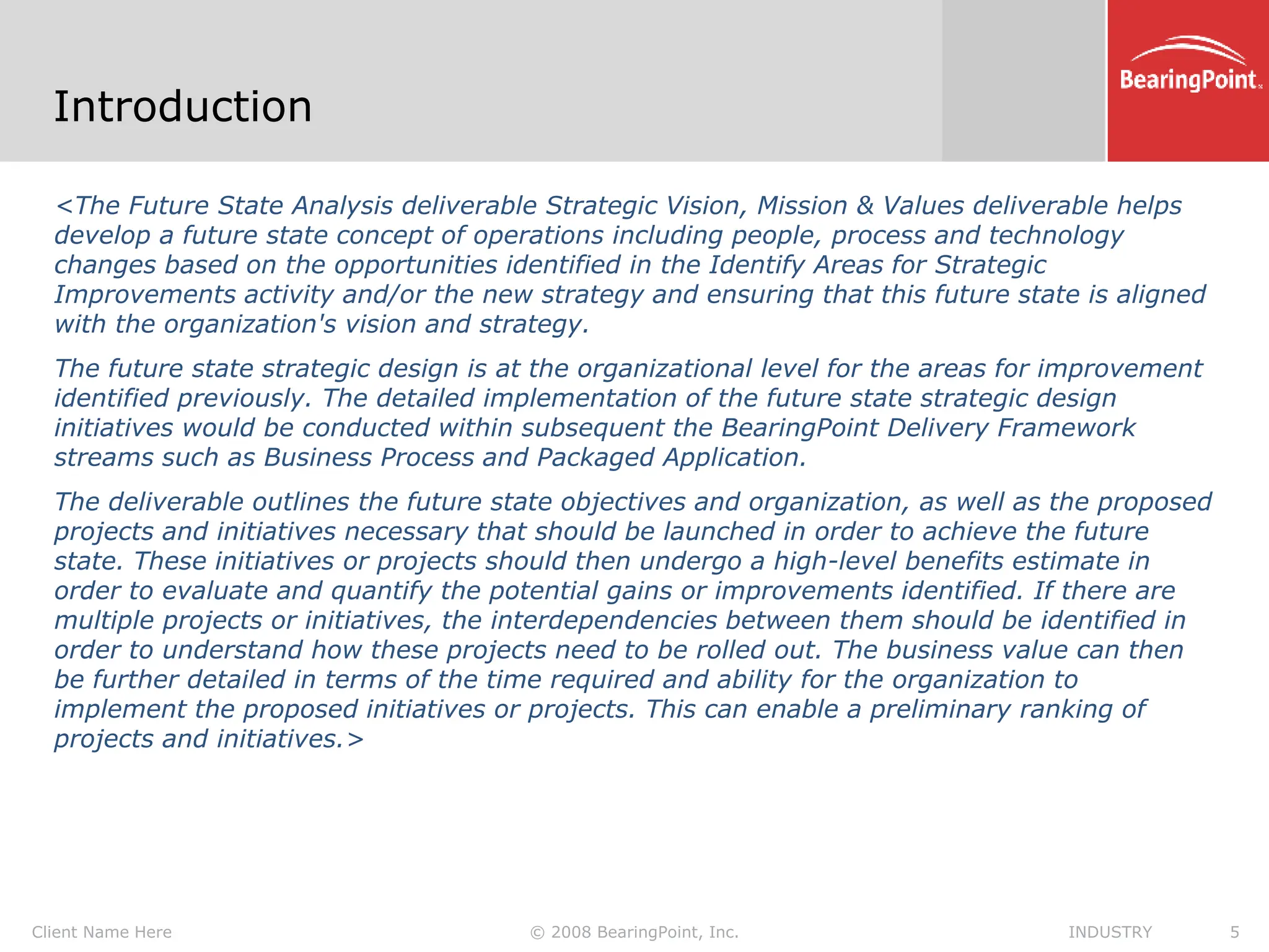 Template for _ future State Analysis.ppt
