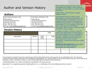 Template for _ future State Analysis.ppt