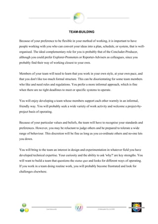 Tmp profile report for lisa kabouridis | PDF