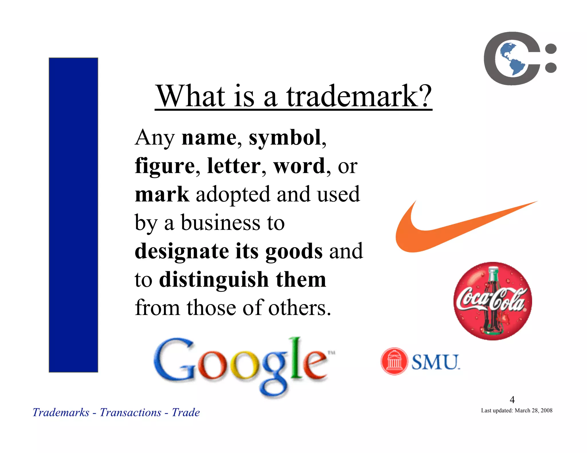 Basics of Trademark Rights | PDF