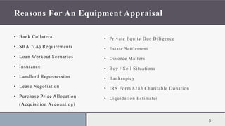 Equipment Appraisal Presentation | PPTX