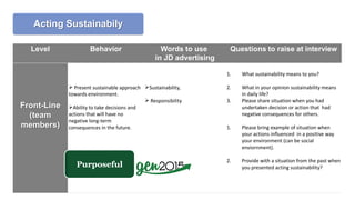 TMP | Value Based Recruitment for Gen2015 | PPT