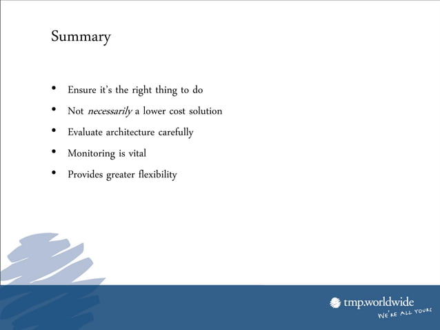 Unlocked Nov 2013: TMP Case Study | PPT