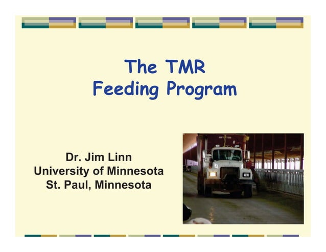 Tmr feeding-presentation | PDF | Agriculture | Industries
