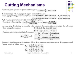Tmr01 2010 03_fundamentals_of_machining_tambahan | PDF