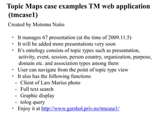 Topic Maps Web Service: Case Examples and General Structure | PDF | Internet | Computing