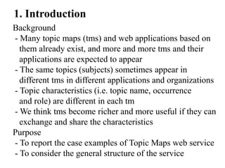 Topic Maps Web Service: Case Examples and General Structure | PDF | Internet | Computing