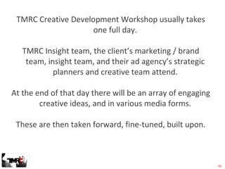 TMRC Creative Workshop Brief Intro | PPT