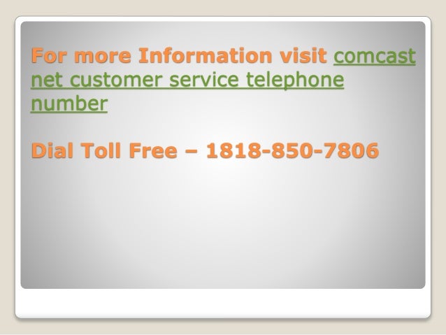 Comcast net customer service telephone number