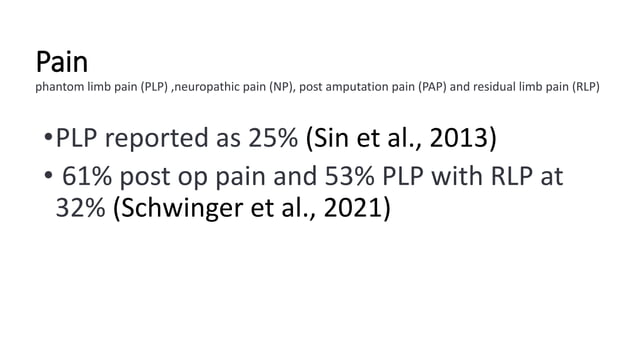 TMR in amputations | PPTX | Physical Therapy | Wellness
