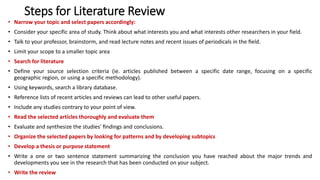 Reseach Paper and Literature Review | PPTX | Publishing Industry ...