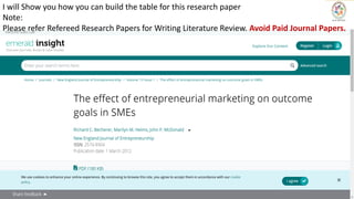 Reseach Paper and Literature Review | PPTX | Publishing Industry ...