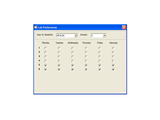 Automated School Time Table Generator | PPTX