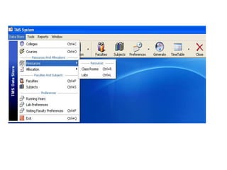 Automated School Time Table Generator | PPTX