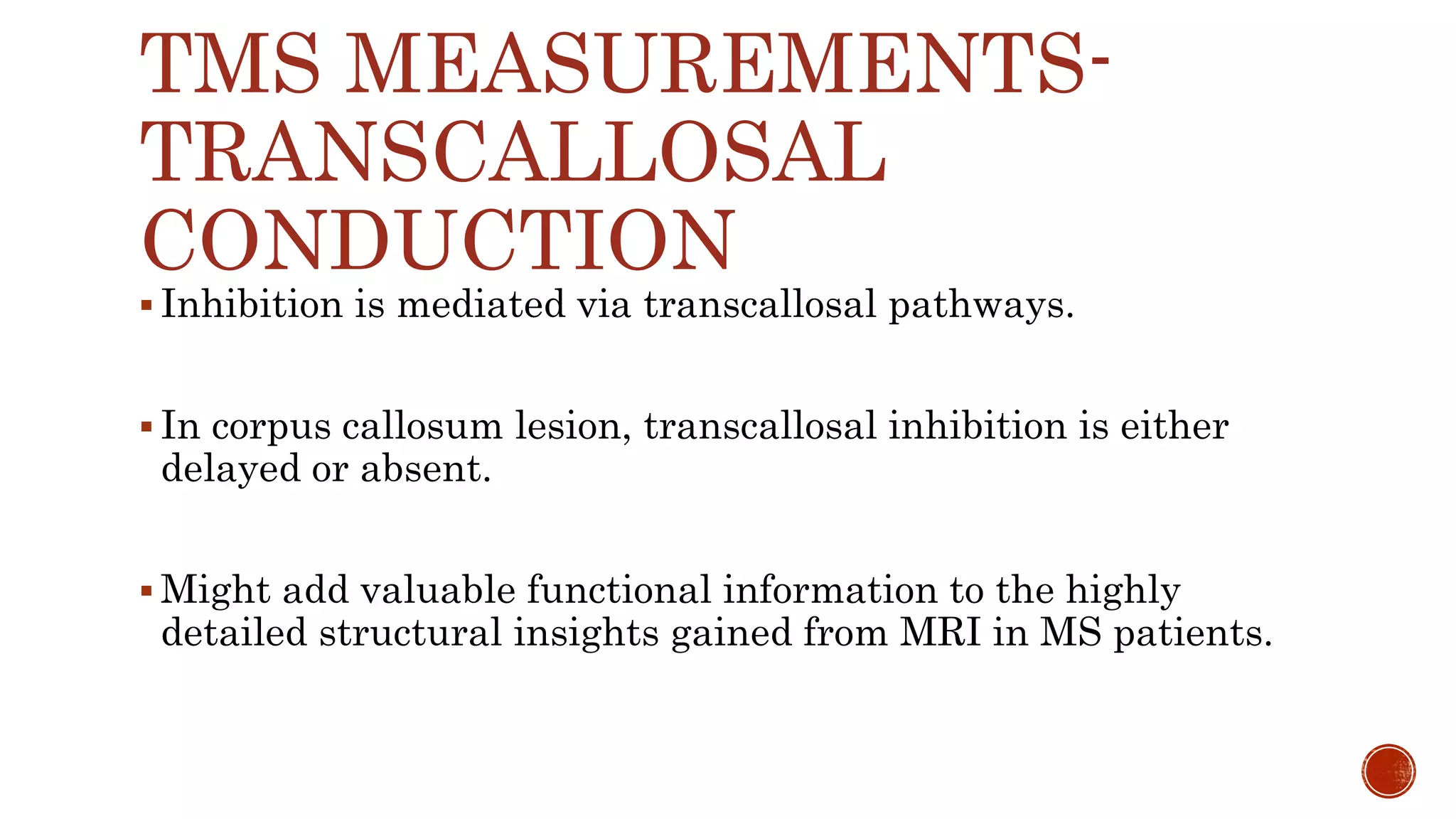 Trans cranial magnetic stimulation - Diagnostic & Therapeutic ...