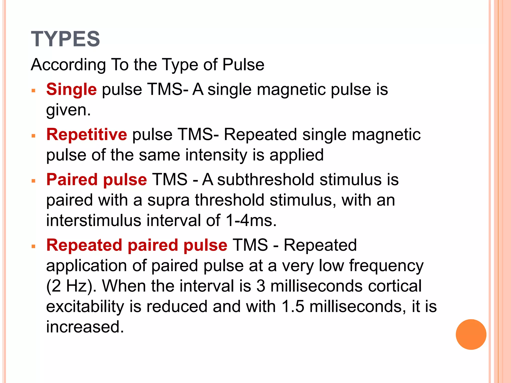 Transcranial Magnetic Stimulation- TMS | PPTX