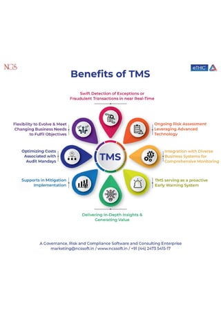 Benefits of TMS eTHIC TMS (Transaction Monitoring System), an ...