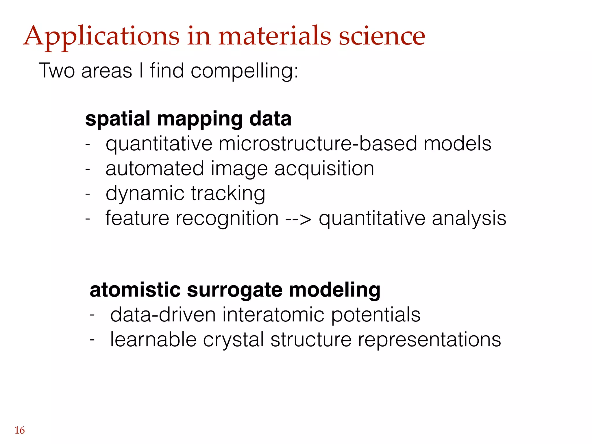 TMS workshop on machine learning in materials science: Intro to deep ...
