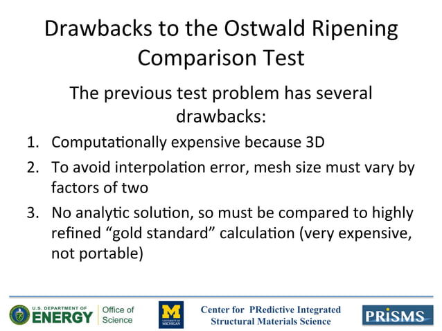 Computational Performance Of Phase Field Calculations Using A Matrix