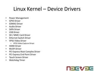 TMS320DM8148 Embedded Linux | PPTX