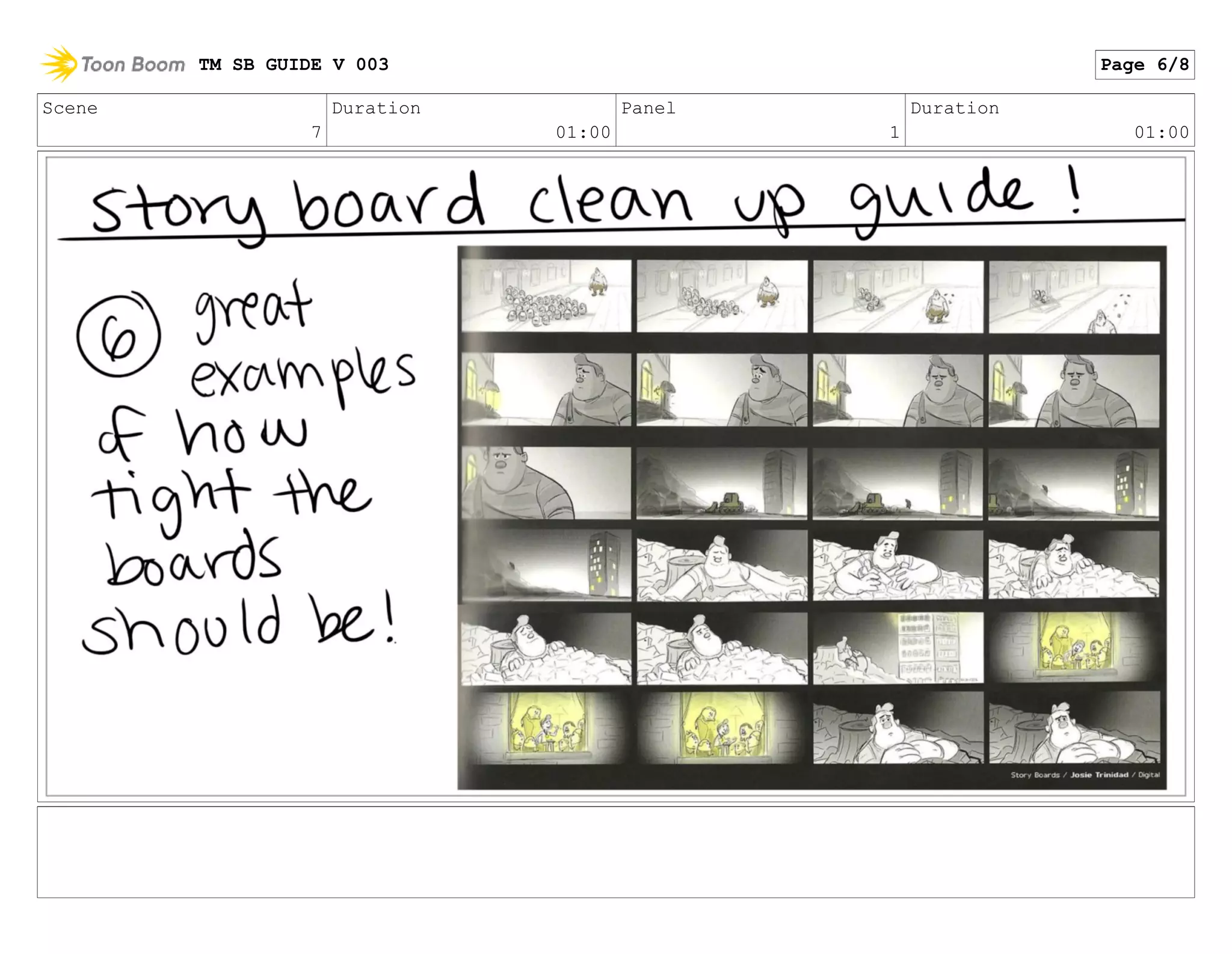 Storyboard Clean Up Guide | PDF