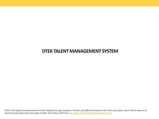 DTEK Talent Management System | PDF | Resume Writing and Advice | Job ...