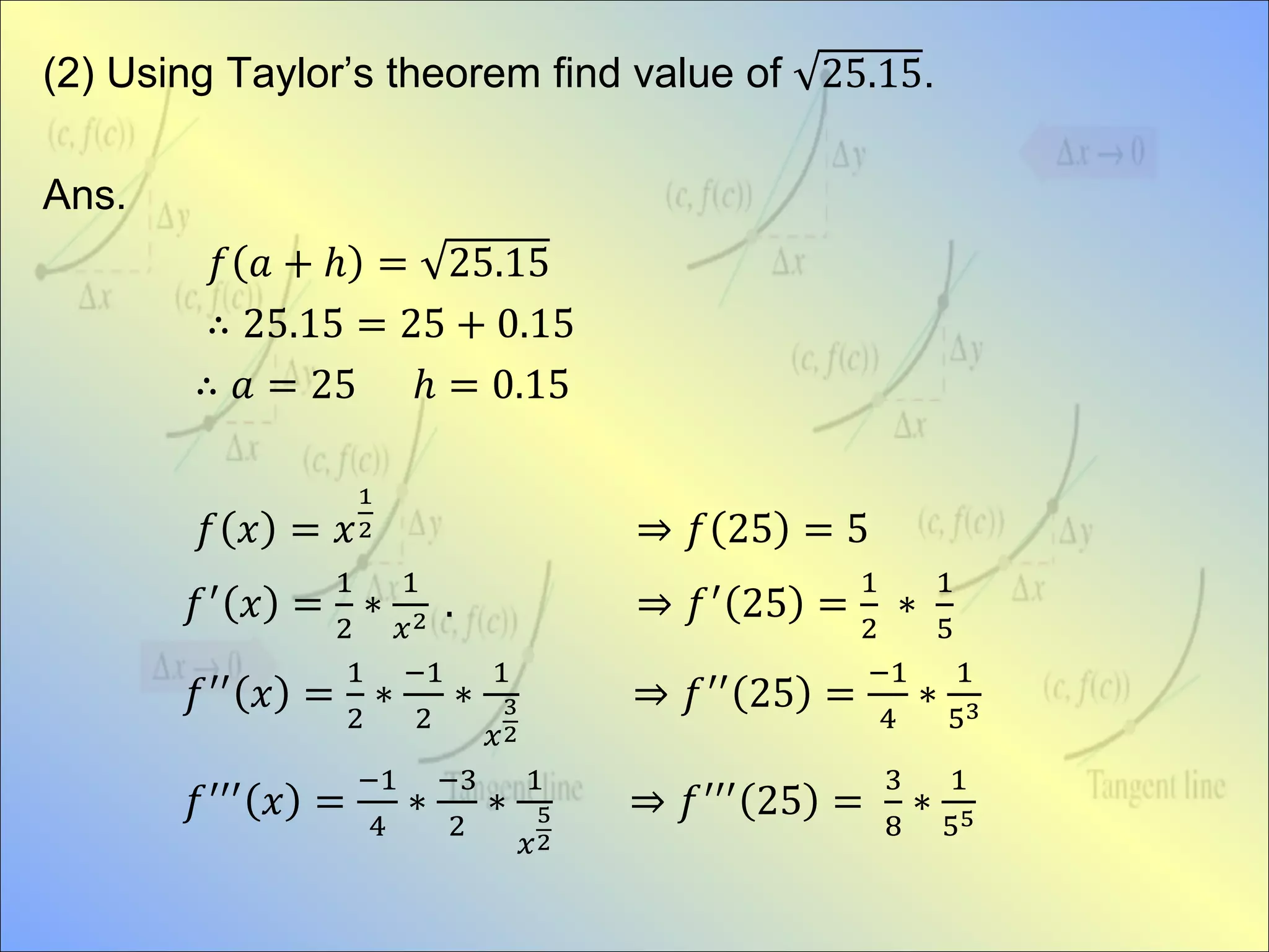 Taylor's & Maclaurin's series simple | PPTX