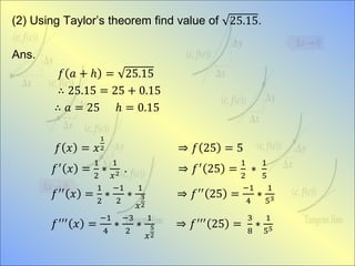Taylor's & Maclaurin's series simple | PPTX