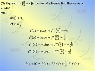 Taylor's & Maclaurin's series simple | PPTX