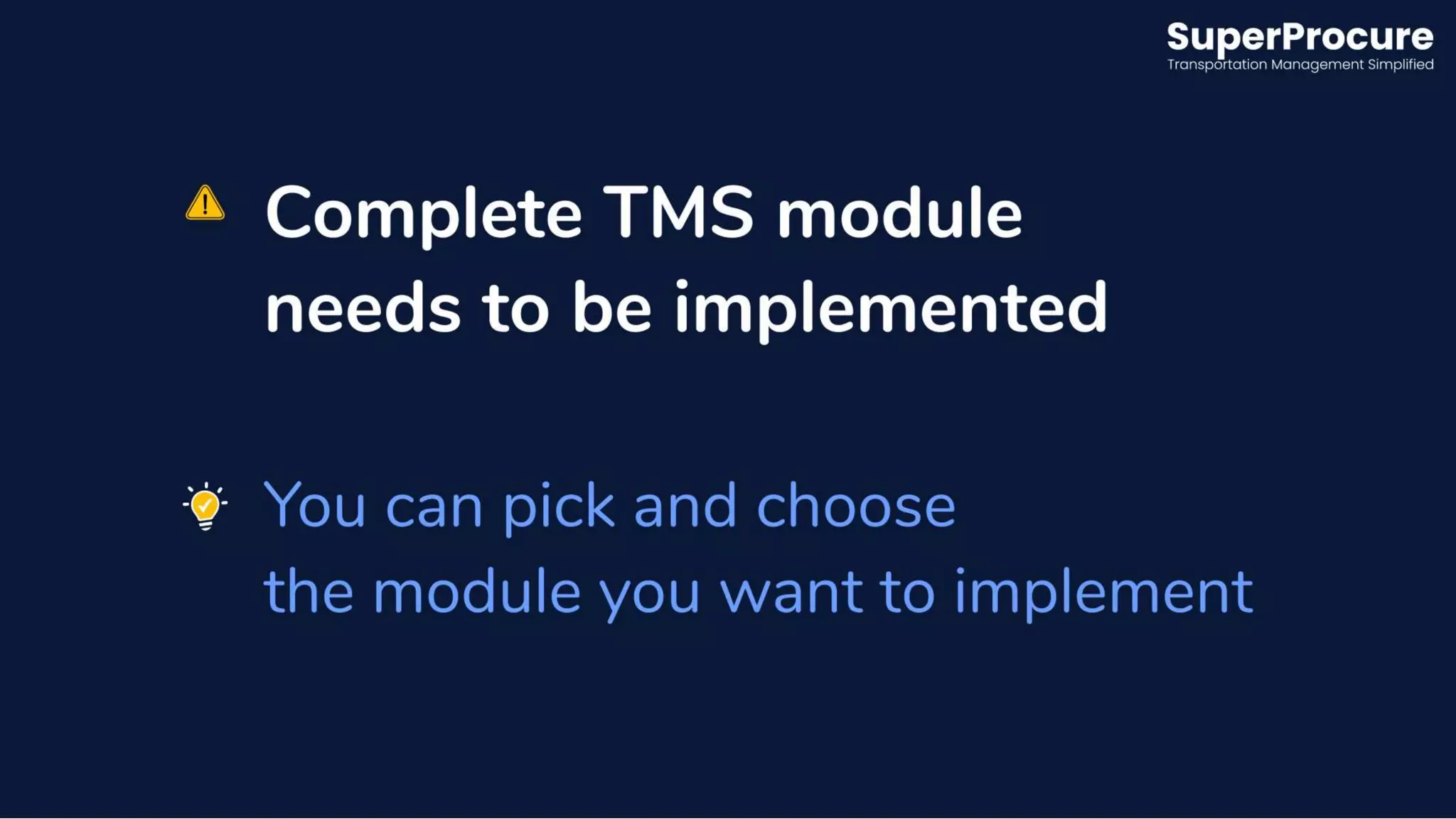 Implementing digital TMS solutions: Myths VS. Facts | PPSX | Business ...