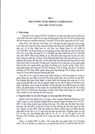 Tầm soát ung thư cổ tử cung | PDF