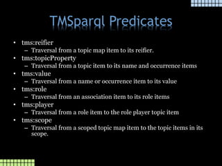 Making Topicmaps SPARQL | PPTX | Databases | Computer Software and Applications