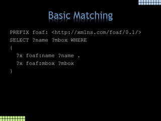 Making Topicmaps SPARQL | PPTX | Databases | Computer Software and Applications
