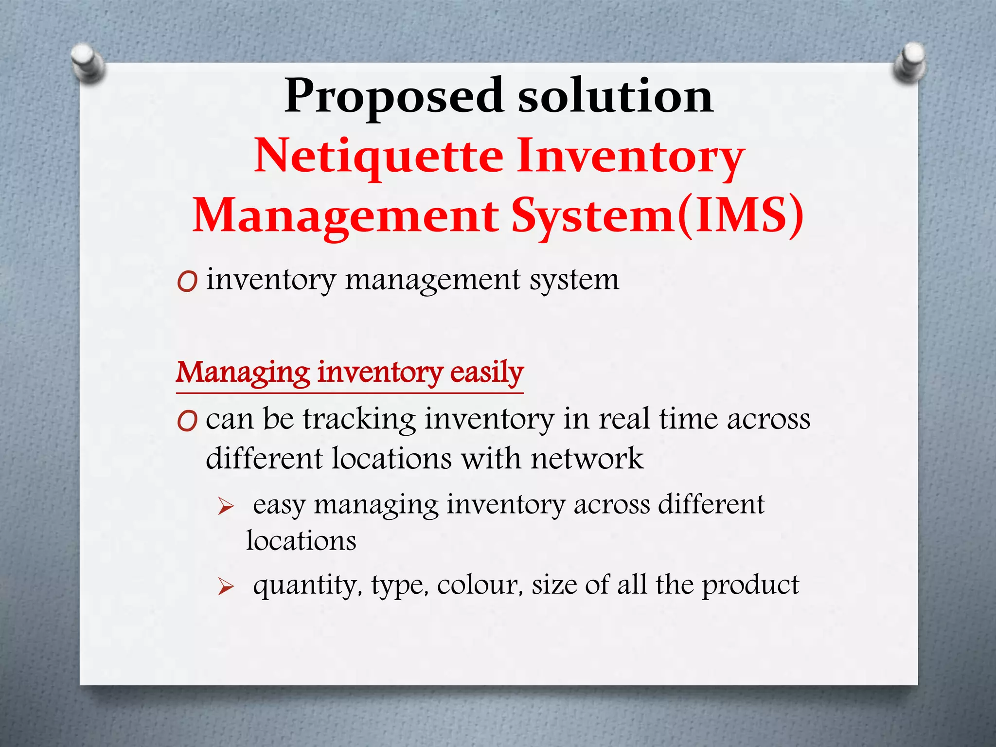 ICT COMPETENCY : INVENTORY MANAGEMENT SYSTEM | PPTX