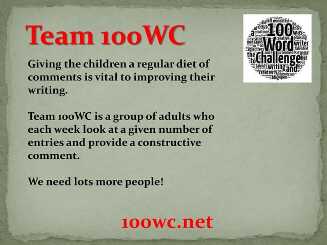 The 100 Word Challenge - Julia Skinner | PPT