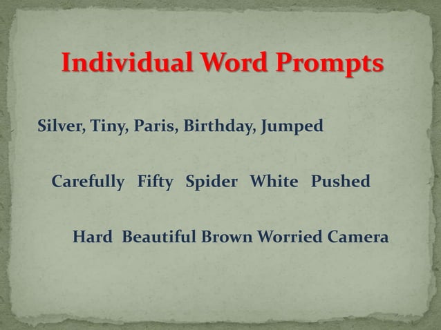 The 100 Word Challenge - Julia Skinner | PPT